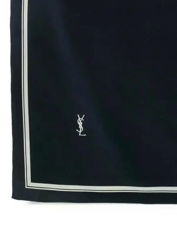 Saint Laurent 1990s Cassandre Logo-print Scarf