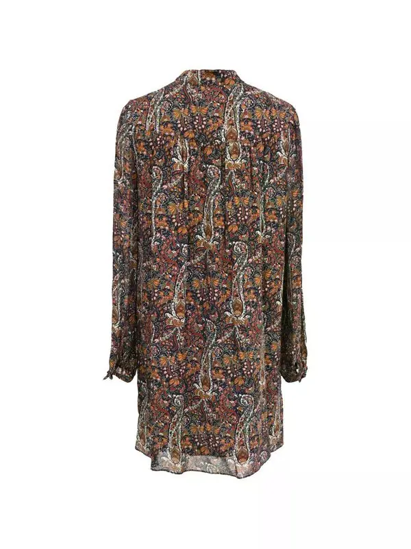 Saint Laurent 2023 Floral Paisley Tunic Mini Dress
