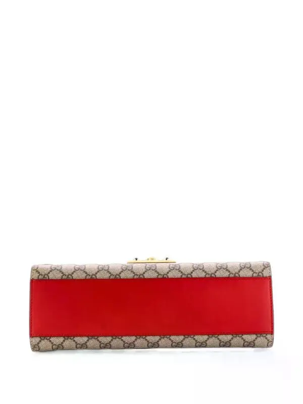 Gucci Padlock Gg Coated Canvas And Leather Medium Shoulder Bag