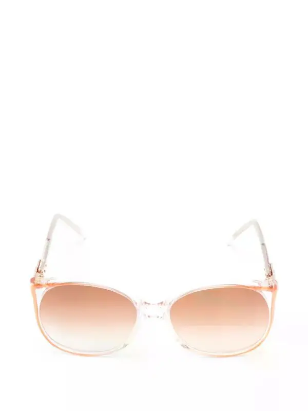 Saint Laurent Oval-frame Sunglasses - Orange