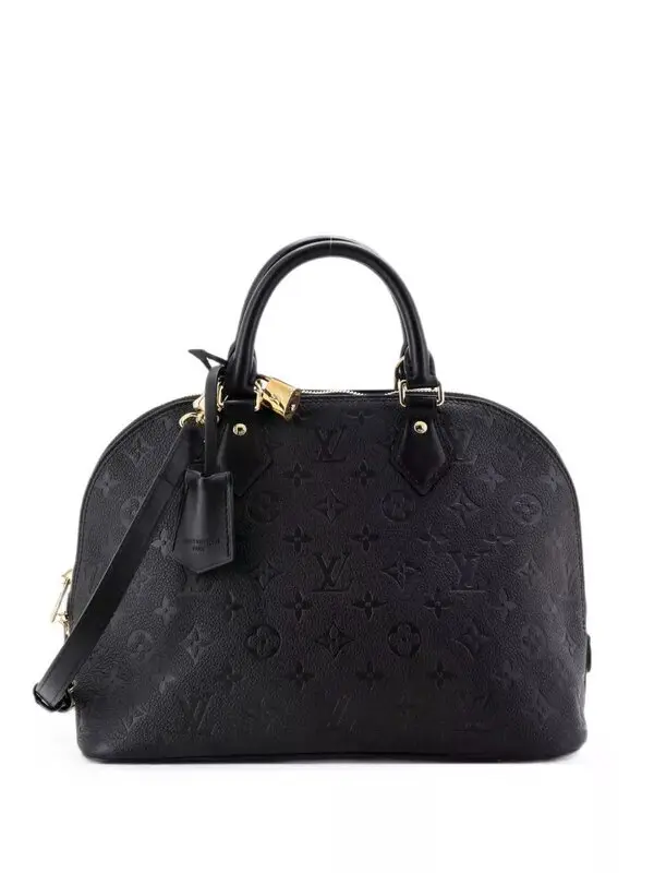LOUIS VUITTON Alma Handbag Monogram Empreinte Leather Pm Satchel