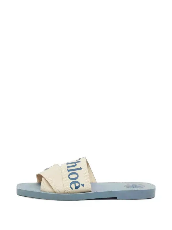 Chloé Woody Crossover Canvas Sandals
