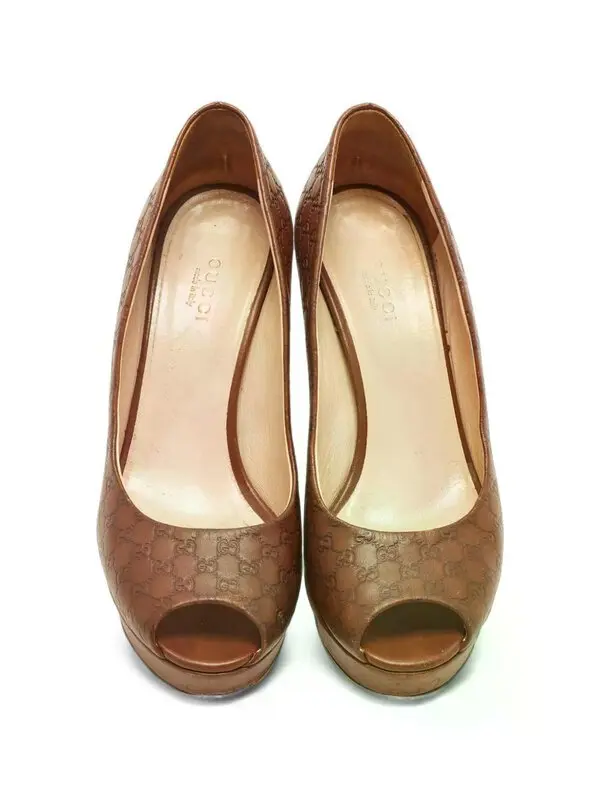 Gucci Microguccissima Platform Pumps