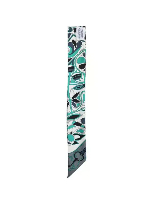 Hermès Folklore Printed Scarf - White