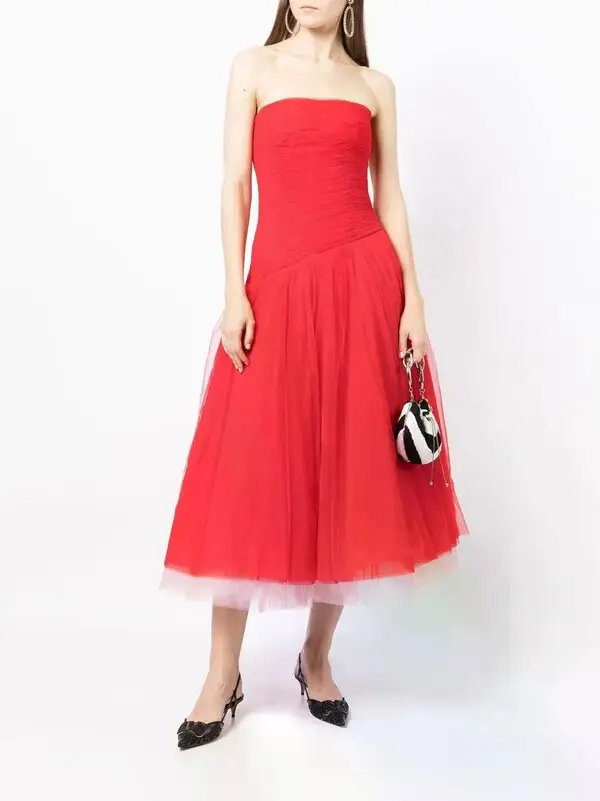 LEO LIN Rosalie Bustier Midi Dress