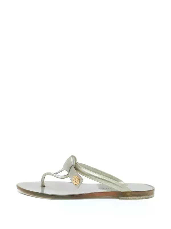 LOUIS VUITTON Bow-detail Sandals - Silver