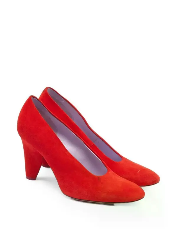 Celine Round-toe Block-heel Pumps