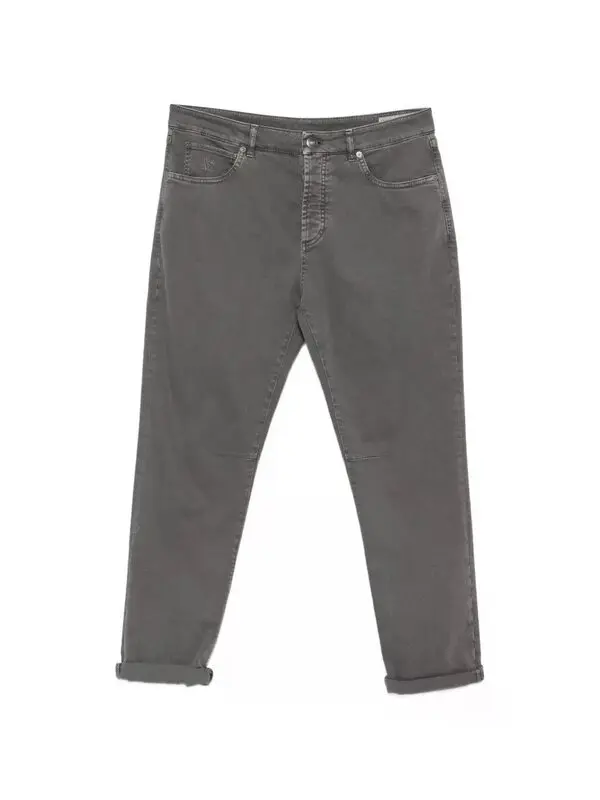 Brunello Cucinelli Straight-leg Five-pocket Jeans - Grey