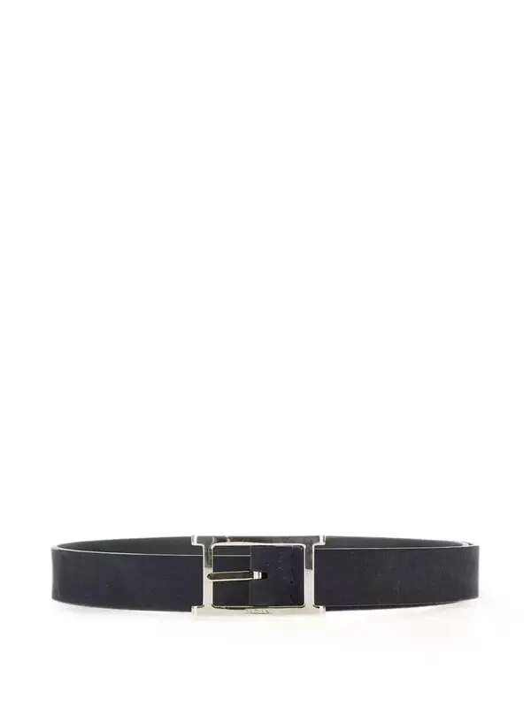 Orciani Nabucco Double Reversible Leather Belt - Black