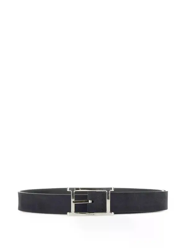 Orciani Nabucco Double Reversible Leather Belt - Black