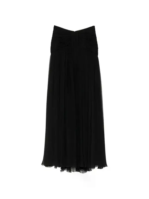 Zuhair Murad Draped Slit Skirt - Black