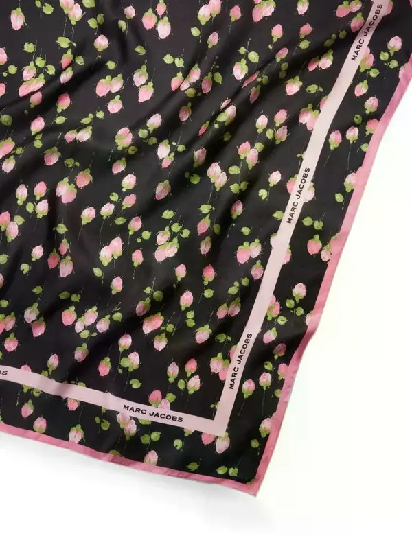 Marc Jacobs Floral Silk Scarf