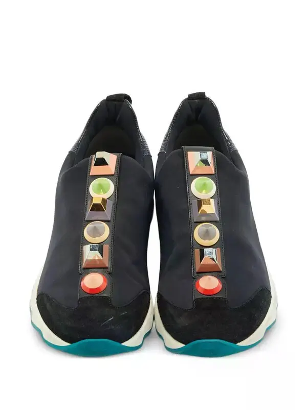 Fendi Stud-embellished Slip-on Sneakers