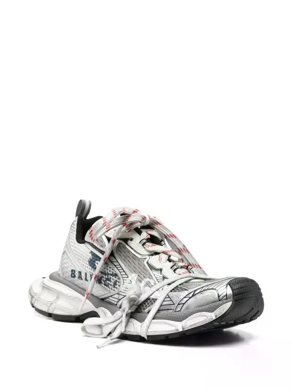 Balenciaga 3xl Split Logo Sneakers - Silver