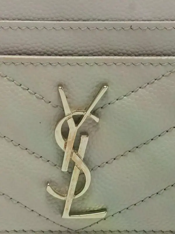 Saint Laurent 2016 Matelassé Monogram Card Holder