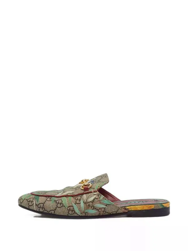 Gucci Princetown Horsebit Mules - Brown