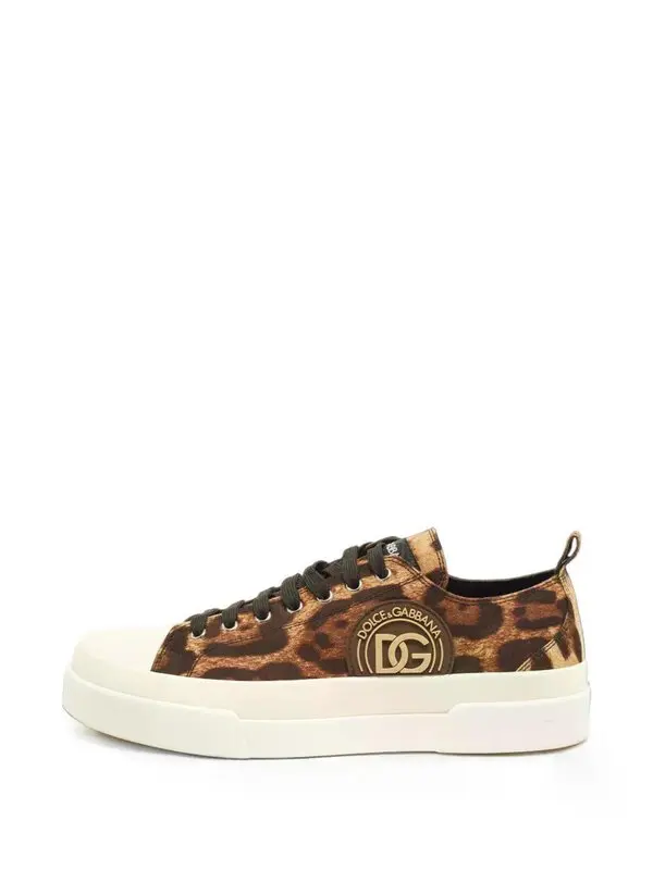 Dolce & Gabbana Portofino Leopard-print Sneakers