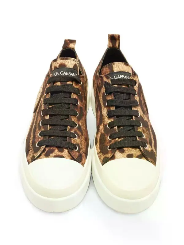 Dolce & Gabbana Portofino Leopard-print Sneakers