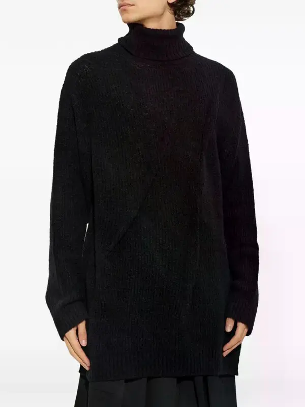 Yohji Yamamoto Ribbed-knit Turtleneck Sweater