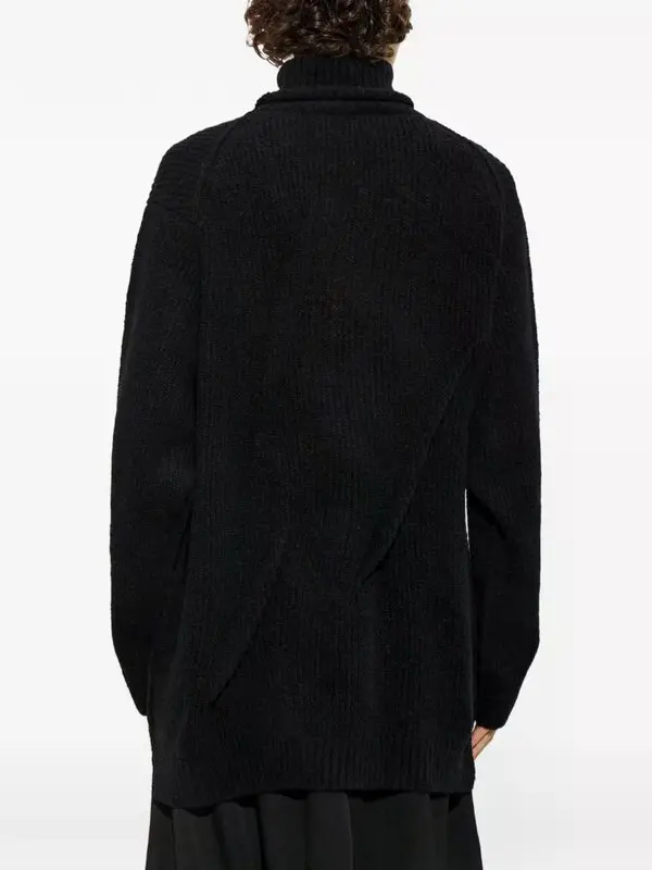 Yohji Yamamoto Ribbed-knit Turtleneck Sweater