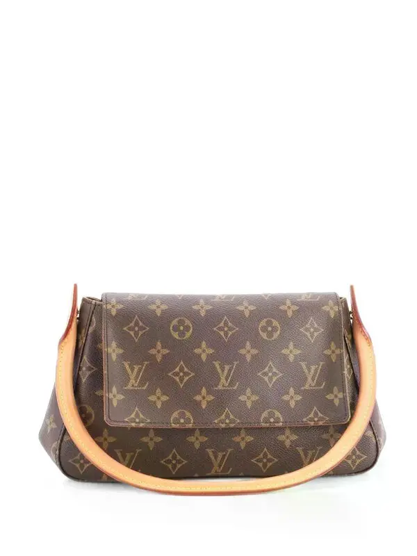 LOUIS VUITTON Looping Handbag Monogram Canvas Mini Satchel