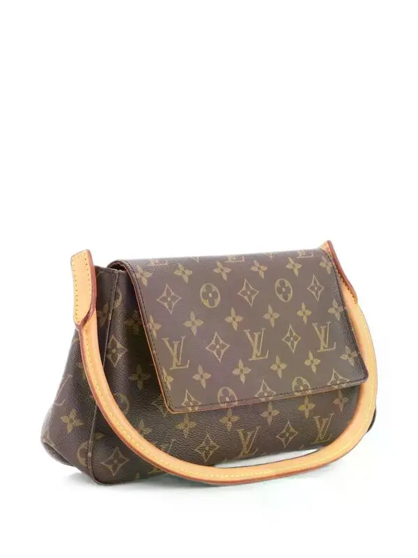 LOUIS VUITTON Looping Handbag Monogram Canvas Mini Satchel