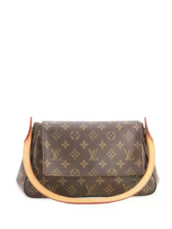 LOUIS VUITTON Looping Handbag Monogram Canvas Mini Satchel