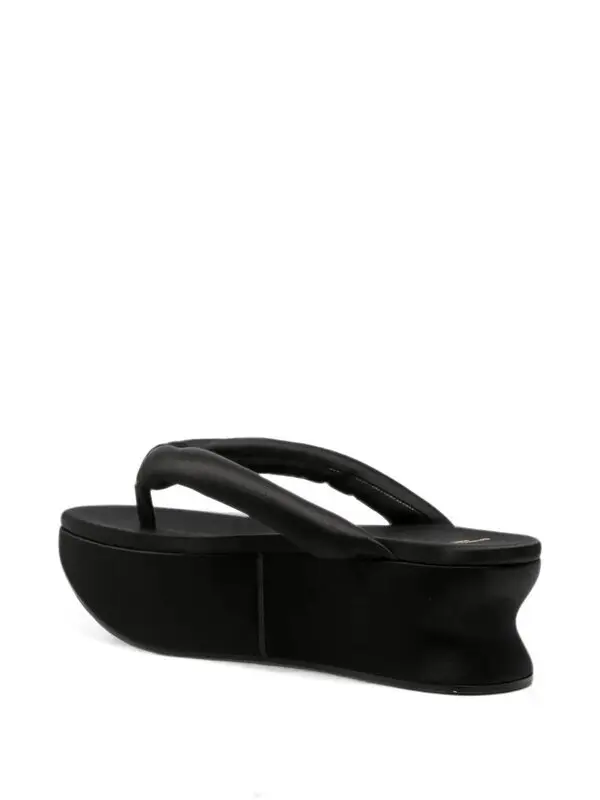 Balenciaga Gaeta Platform Sandals - Black