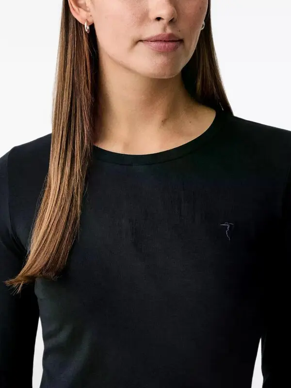 TRUSSARDI Logo-embroidered Long-sleeve T-shirt