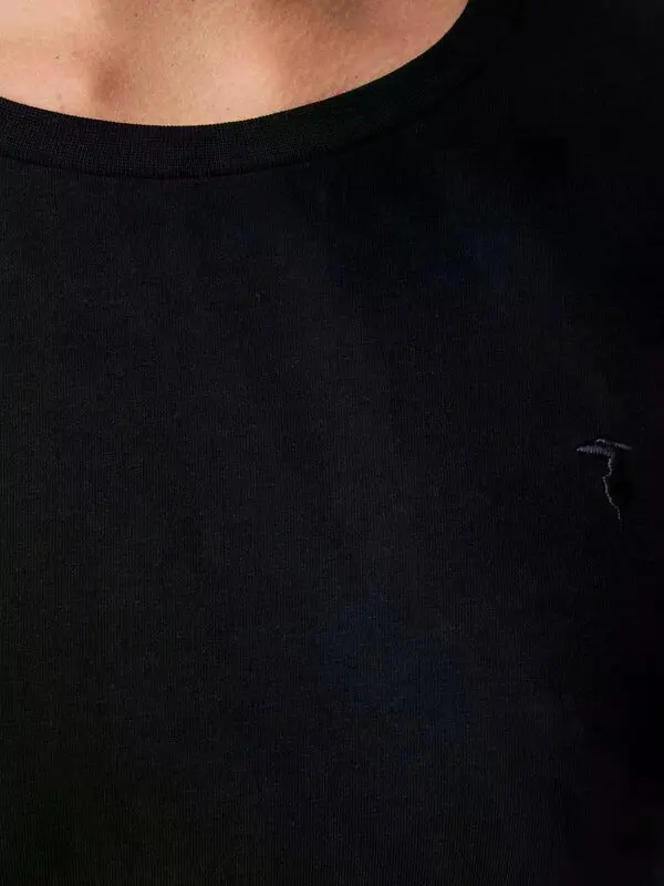 TRUSSARDI Logo-embroidered Long-sleeve T-shirt