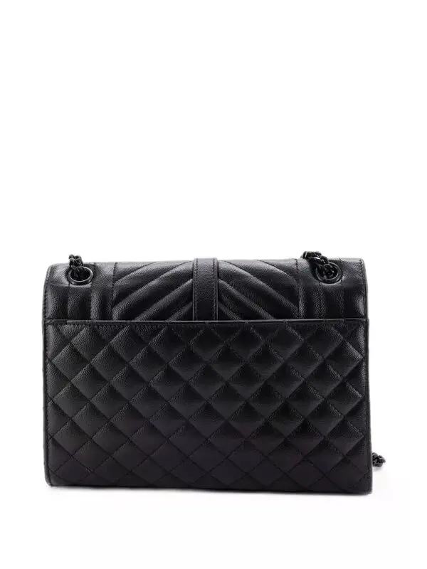 Saint Laurent Classic Monogram Envelope Satchel Mixed Matelasse Leather Medium Shoulder Bag