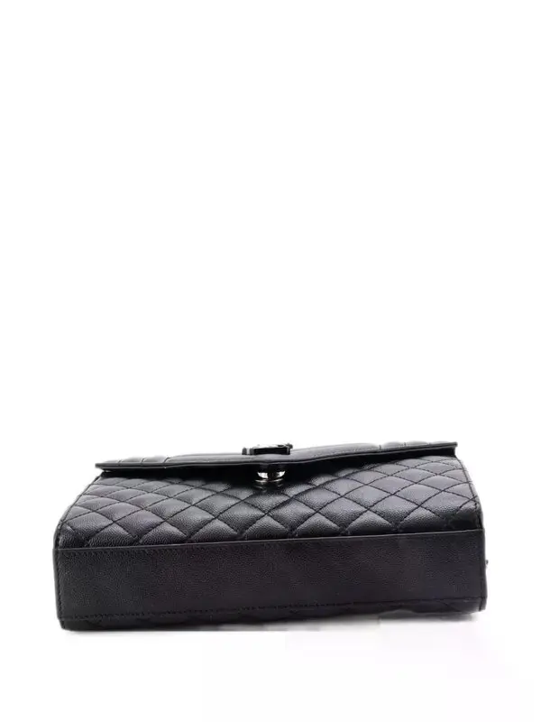 Saint Laurent Classic Monogram Envelope Satchel Mixed Matelasse Leather Medium Shoulder Bag