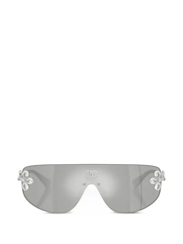 Dolce & Gabbana Shield-frame Sunglasses - Silver
