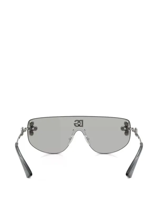 Dolce & Gabbana Shield-frame Sunglasses - Silver