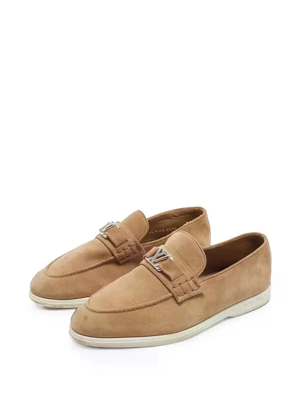 LOUIS VUITTON Suede Loafers - Brown