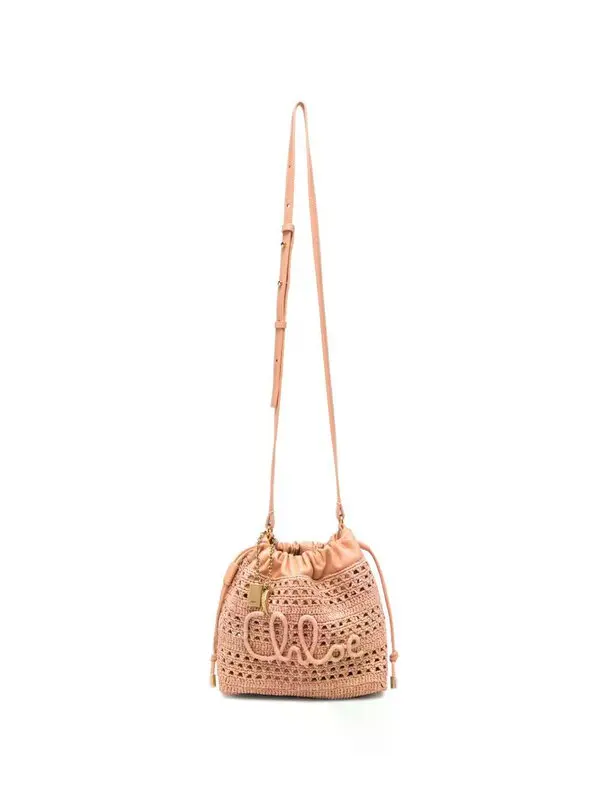 Chloé Summer Banana Drawstring Bucket Bag - Neutrals