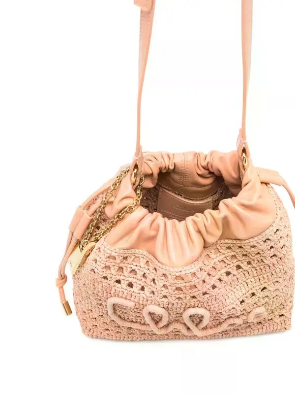 Chloé Summer Banana Drawstring Bucket Bag