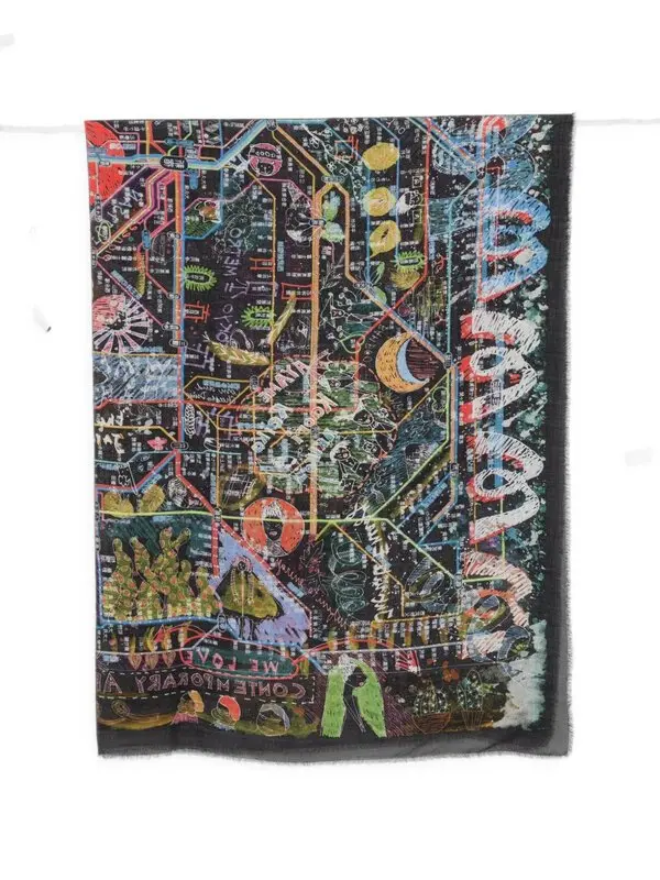 Faliero Sarti Art In Japan Print Stole - Multi