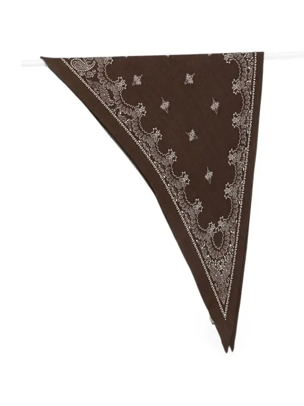 Destin Printed Bandana Foulard - Brown