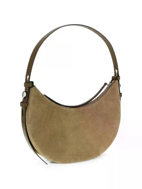 Tory Burch Romy Suede Half Moon Bag - Neutrals