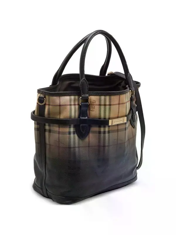Burberry Haymarket Check Tote Bag - Neutrals