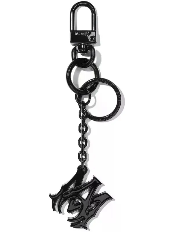 Amiri Logo Plaque Keychain