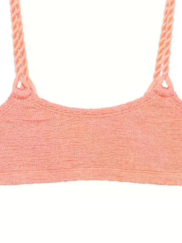 Hunza G Phoebe Crinkle-effect Bikini - Orange