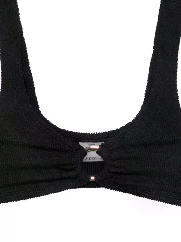 Hunza G Julia Crinkle-effect Ring-detail Bikini