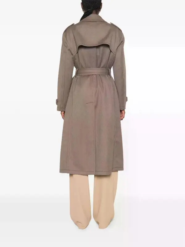 Tagliatore Double-breasted Belted Coat