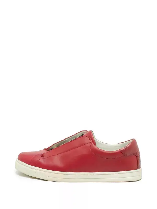 Fendi Rockoclick Ff Slip-on Sneakers - Red