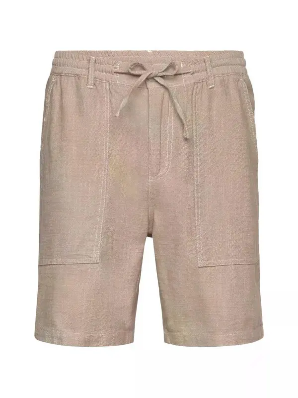 ANERKJENDT Drawstring Patch-pocket Shorts