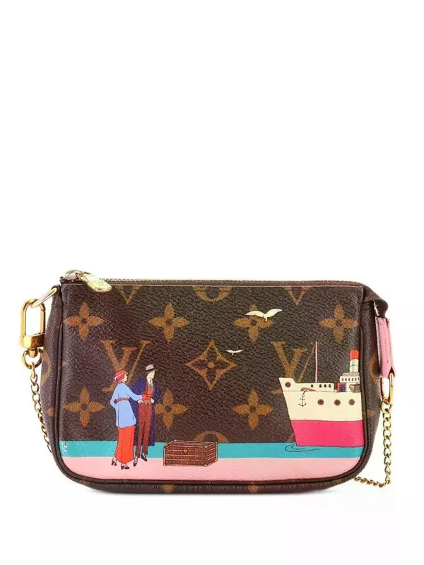 LOUIS VUITTON Pochette Accessoires Limited Edition Monogram Canvas Mini Clutch Bag