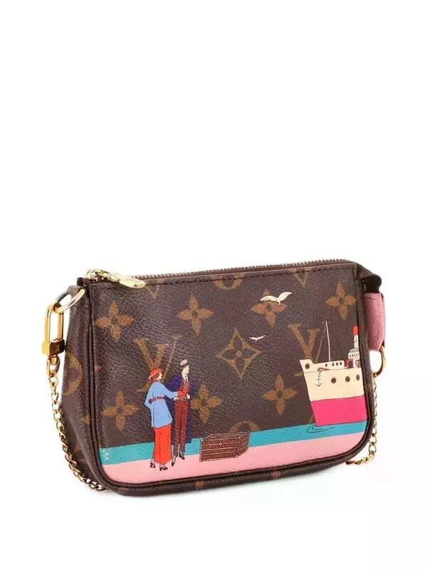LOUIS VUITTON Pochette Accessoires Limited Edition Monogram Canvas Mini Clutch Bag