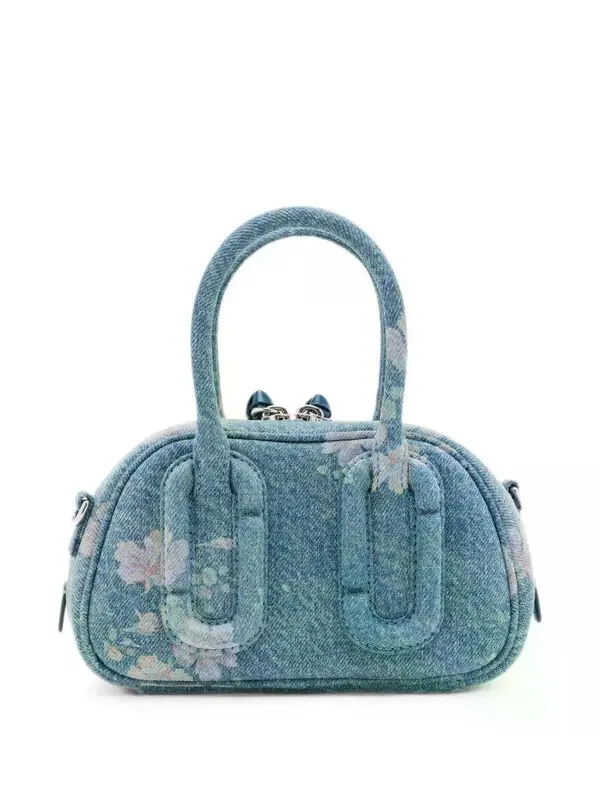 Marc Jacobs Babe Mini Top-handle In Antique Floral Denim
